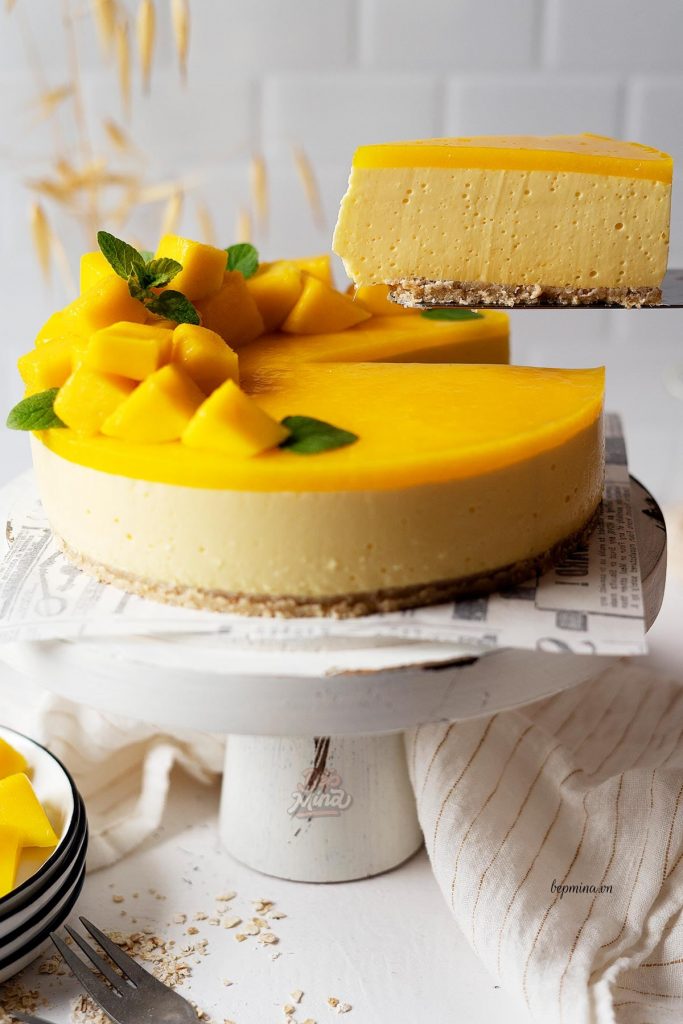 Cách Làm Bánh Cheesecake Chanh Leo Và Xoài Ngon Bất bại